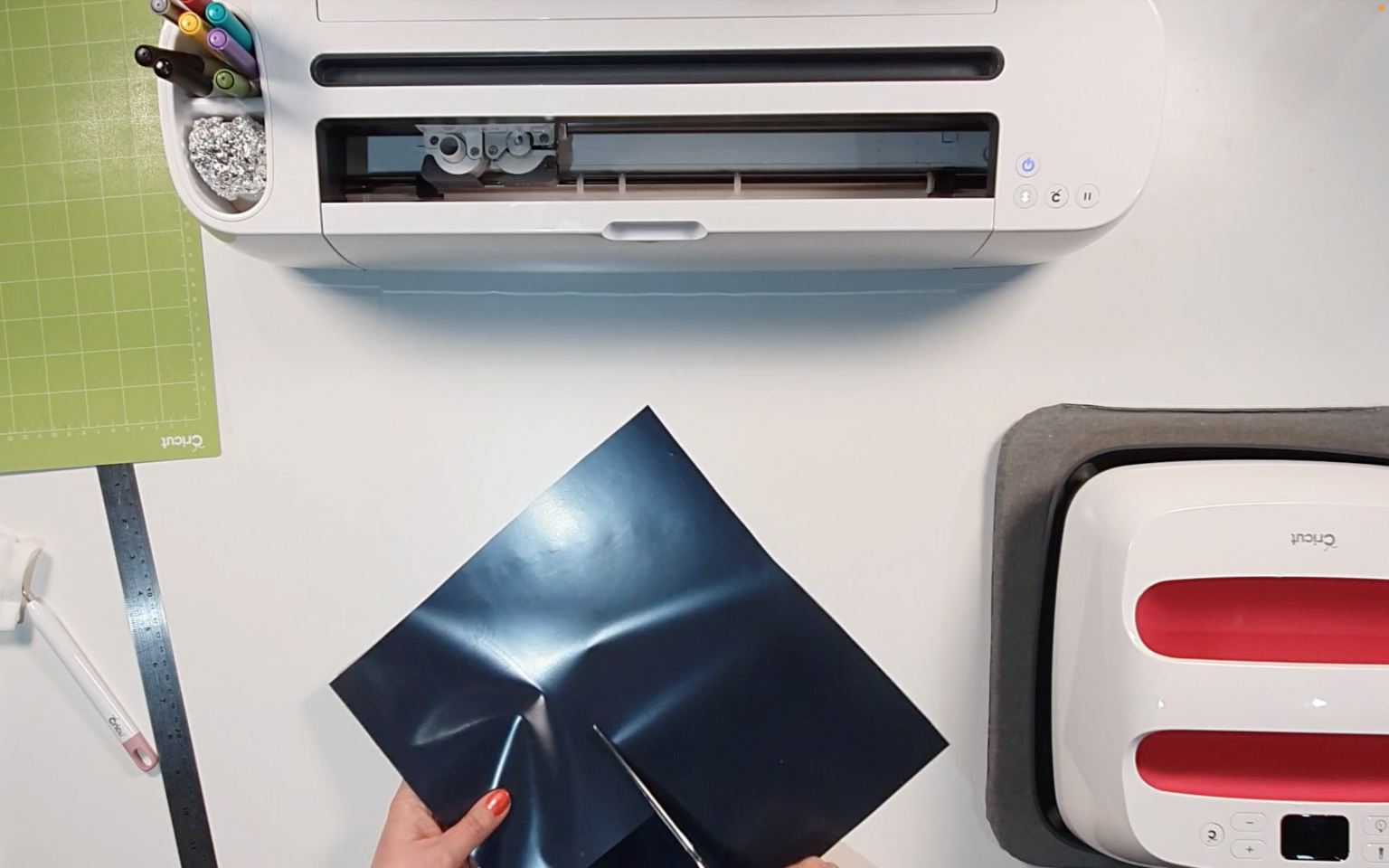 How to apply HTV with a Cricut Heat Press