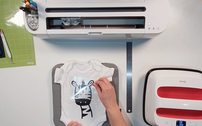 How to apply HTV with a Cricut Heat Press